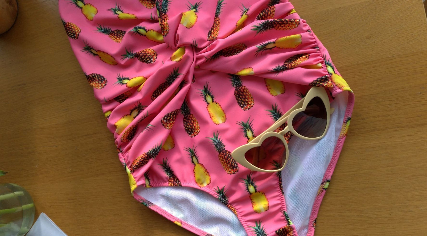 TWISTED PINK PINEAPPLE SWIMSUIT – Bella loves patterns