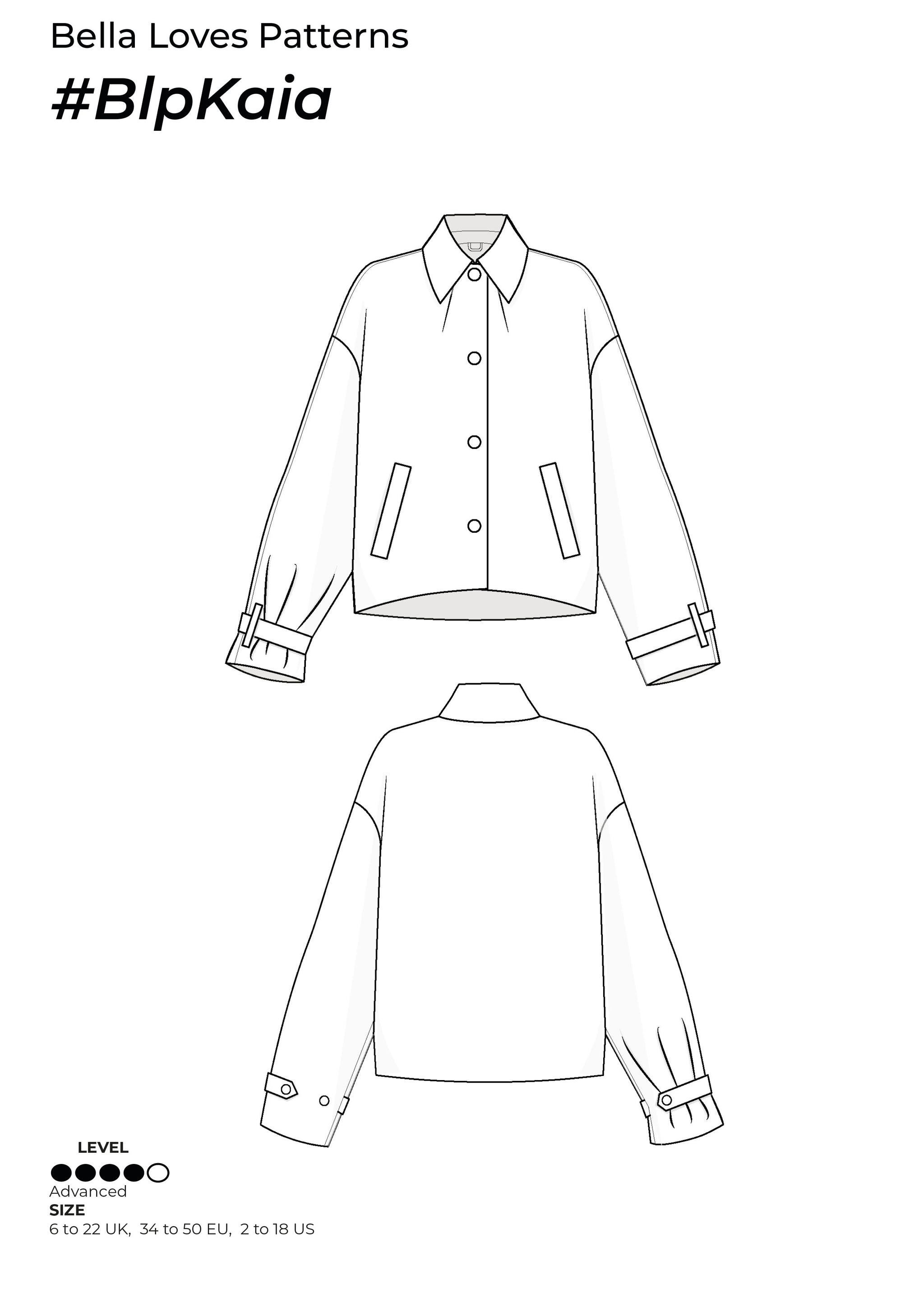 KAIA DOUBLE-FACED COAT – PDF SEWING PATTERN – Bella loves patterns