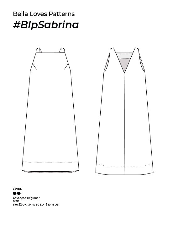 SABRINA DRESS – PDF SEWING PATTERN – Bella loves patterns
